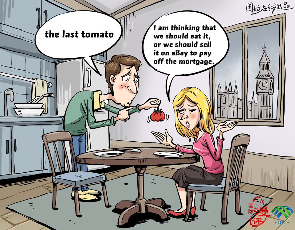 【Editorial Cartoon】Eat it or sell it? That is a question.-国际在线